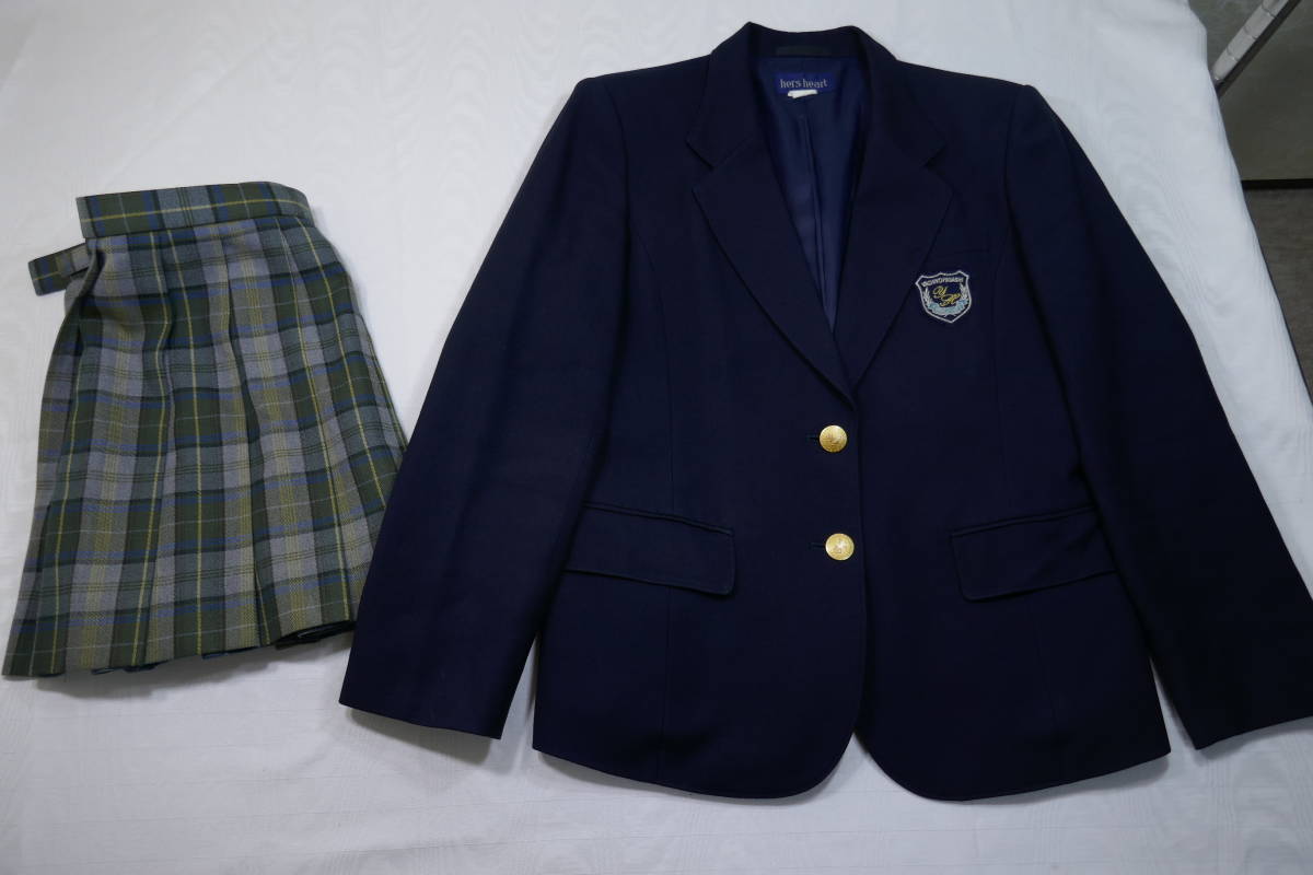 【未使用】12 千葉県 八千代東高校 ブレザー(160A) 冬チェック柄ミニスカート プリクラ 絶対領域 小物付き (検 ギャル JK 中学 制服 県立 女子校 市立の落札情報詳細 ...