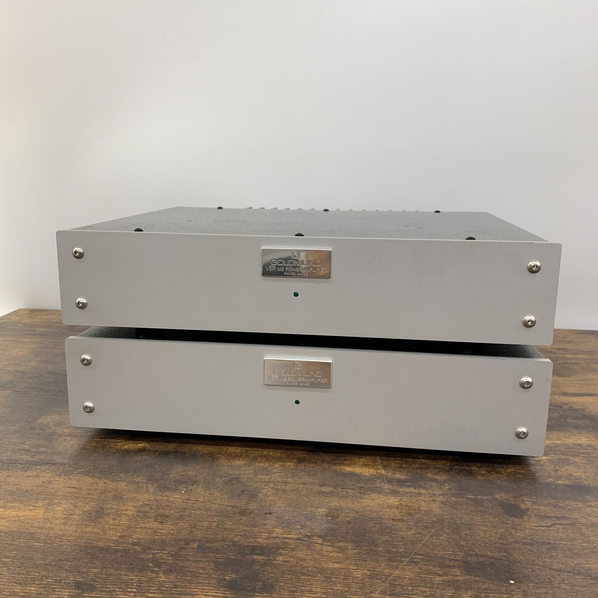 【やや傷や汚れあり】GOLDMUND モノラルパワーアンプ MM SR MONO2 SRM2 輸入事業者 ステラヴォックスジャパン株式会社 ...