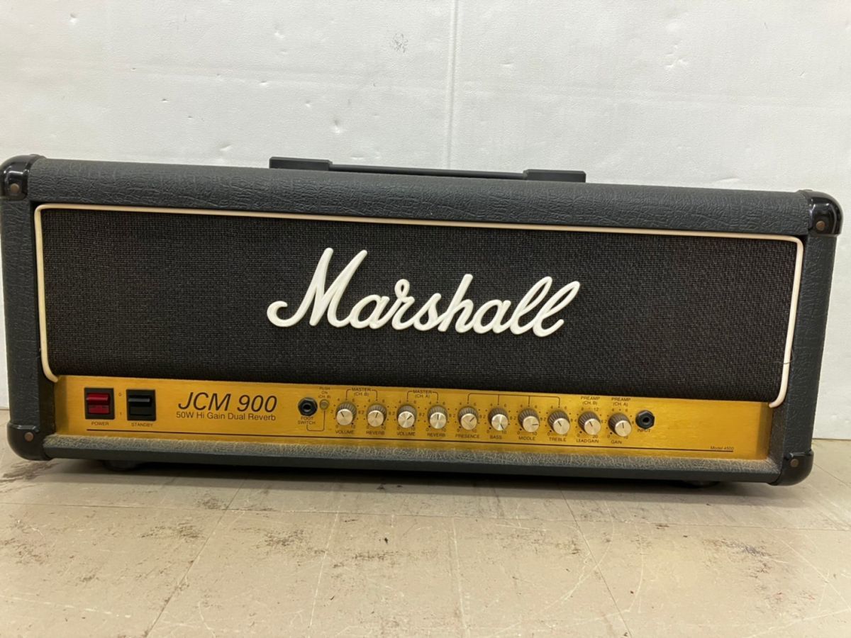 【傷や汚れあり】J442-K44-75 Marshall マーシャル JCM900 ギターアンプヘッド 50W Hi Gain Dual ...