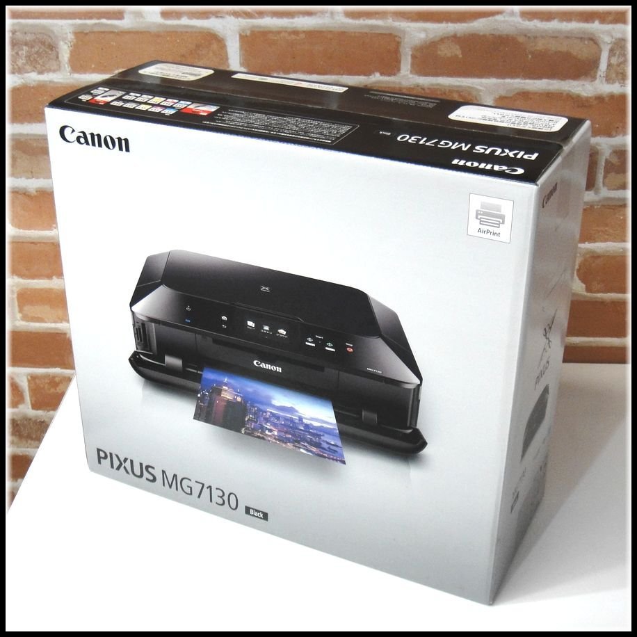 【未使用】C333【 1円スタート 】 未使用 プリンター Canon キャノン PIXUS MG7130 無線 WiFi 6色ハイブリッド ...