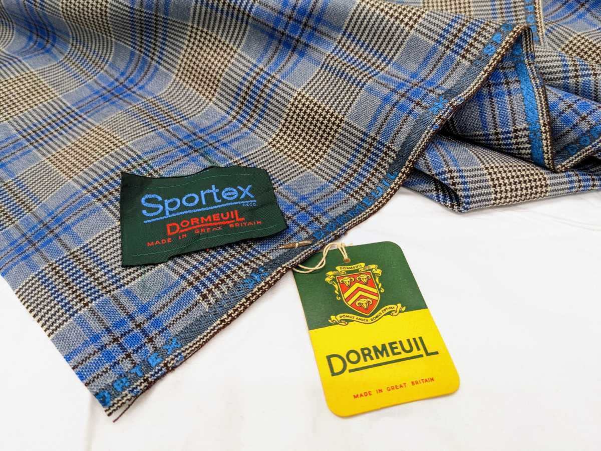 【未使用】VINTAGE DORMEUIL SPORTEX 3.60m ヴィンテージ生地 ドーメル スポーテックス ビスポーク テーラー オーダースーツ チェック イギリスの落札情報詳細 ...