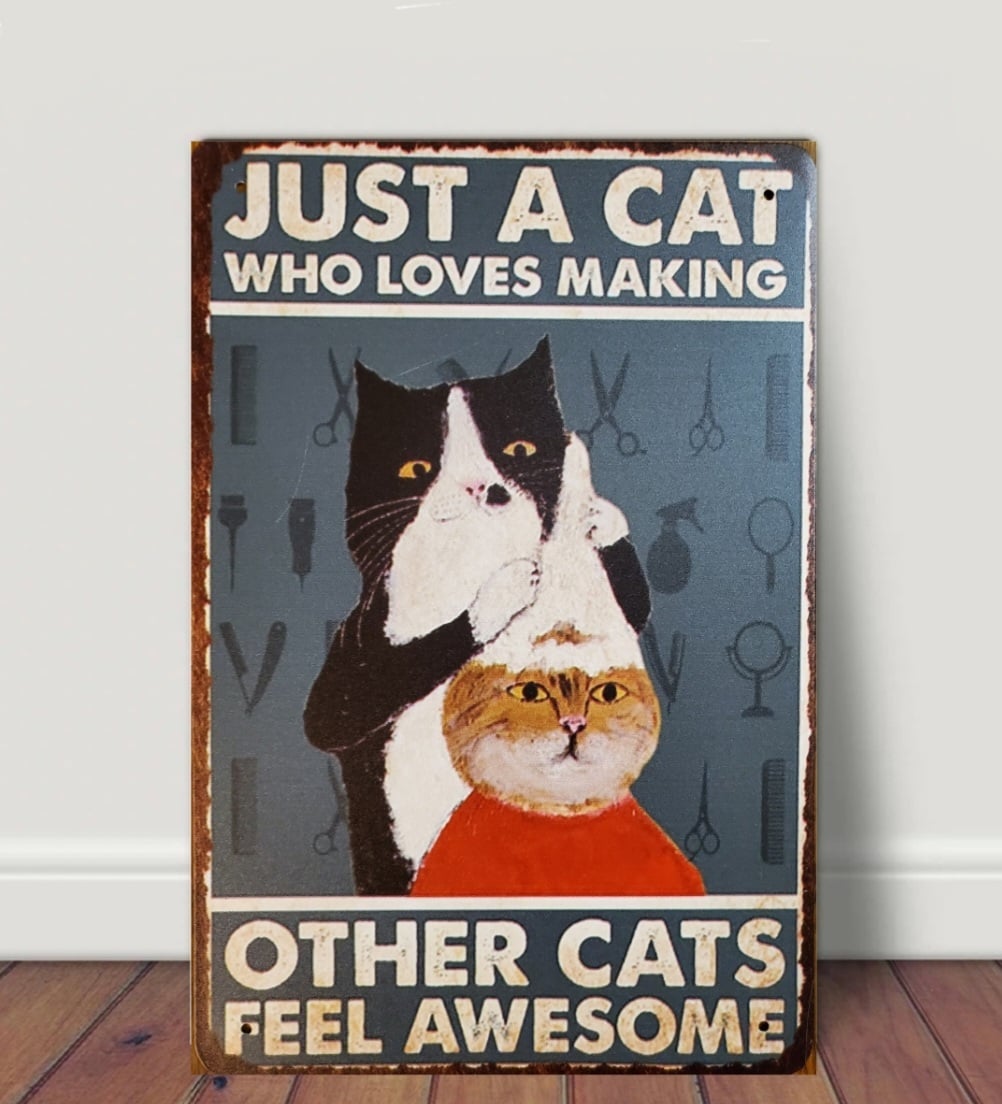 【未使用】ブリキ看板 HANAKO レトロ 猫カフェ 猫の看板 R8 ハチワレ猫 シャンプー トリミング 美容院 床屋 理髪店の落札情報詳細 - Yahoo!オークション落札価格検索 オークフリー