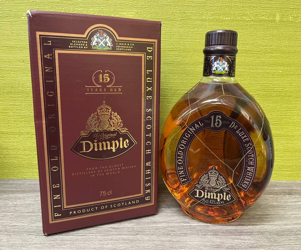 【未使用】【ST11157】未開栓 Dimple FINE OLD DELUXE SCOTCH WHISKY ディンプル デラックス スコッチ ...
