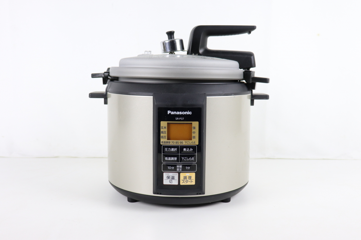 【目立った傷や汚れなし】 【説明書付き】Panasonic SR-P37 パナソニック 電気圧力なべ 003JHNO30 の落札情報詳細 - ヤフオク落札価格検索 オークフリー