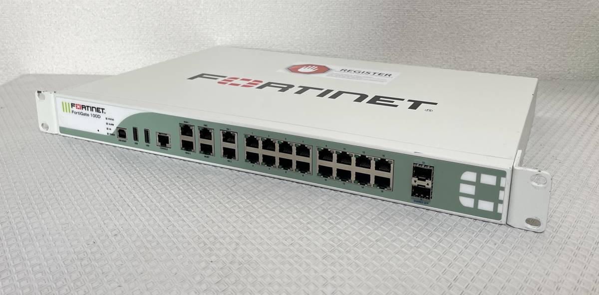 【やや傷や汚れあり】 FORTINET FortiGate 100D [ FG-100D ] の落札情報詳細| ヤフオク落札価格情報 オークフリー