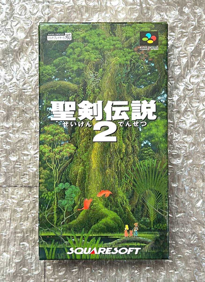 【目立った傷や汚れなし】〈良品・箱説付属・動作確認済み〉SFC スーパーファミコン 聖剣伝説2 スクエア snes Secret of ...