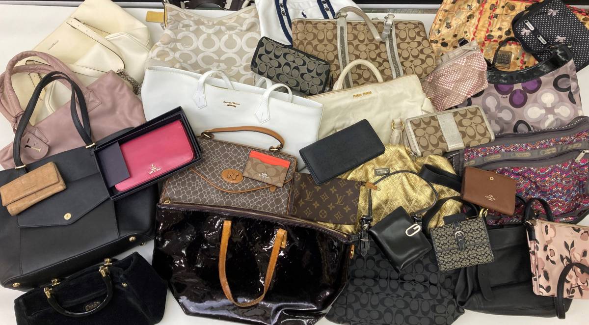 【傷や汚れあり】★ 【USED】Louis Vuitton GUCCI PRADA FURLA MICHAEL KORS FEILER ...
