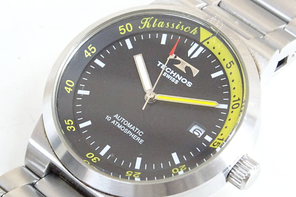 【傷や汚れあり】[K船橋01002HO] TECHNOS テクノス KLASSISCH 腕時計 メンズ 自動巻 稼働 TGKA849の落札情報 ...