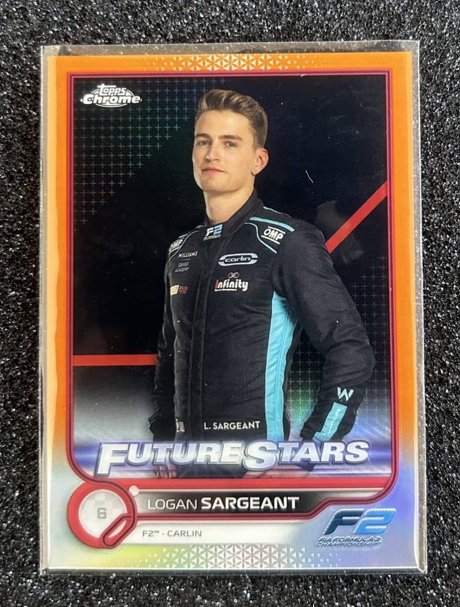【未使用に近い】2022 Topps Chrome Formula 1 F1 #82 Logan Sargeant F2 Carlin ...