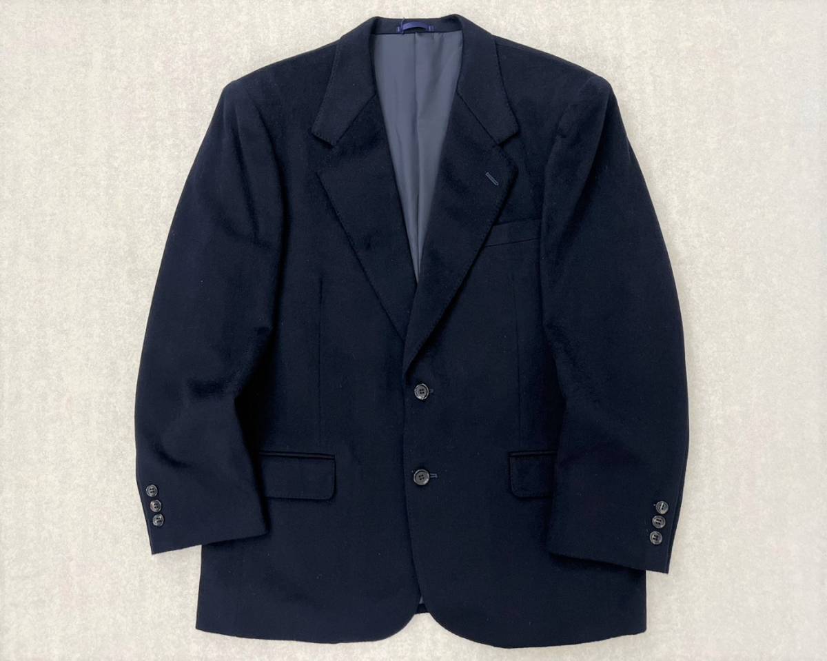 【目立った傷や汚れなし】Wf426 PURE CASHMERE 100% ピュアカシミヤ テーラードジャケット ブレザー 濃紺 シングル 紳士 96-86-170 96AB5の落札情報詳細 ...