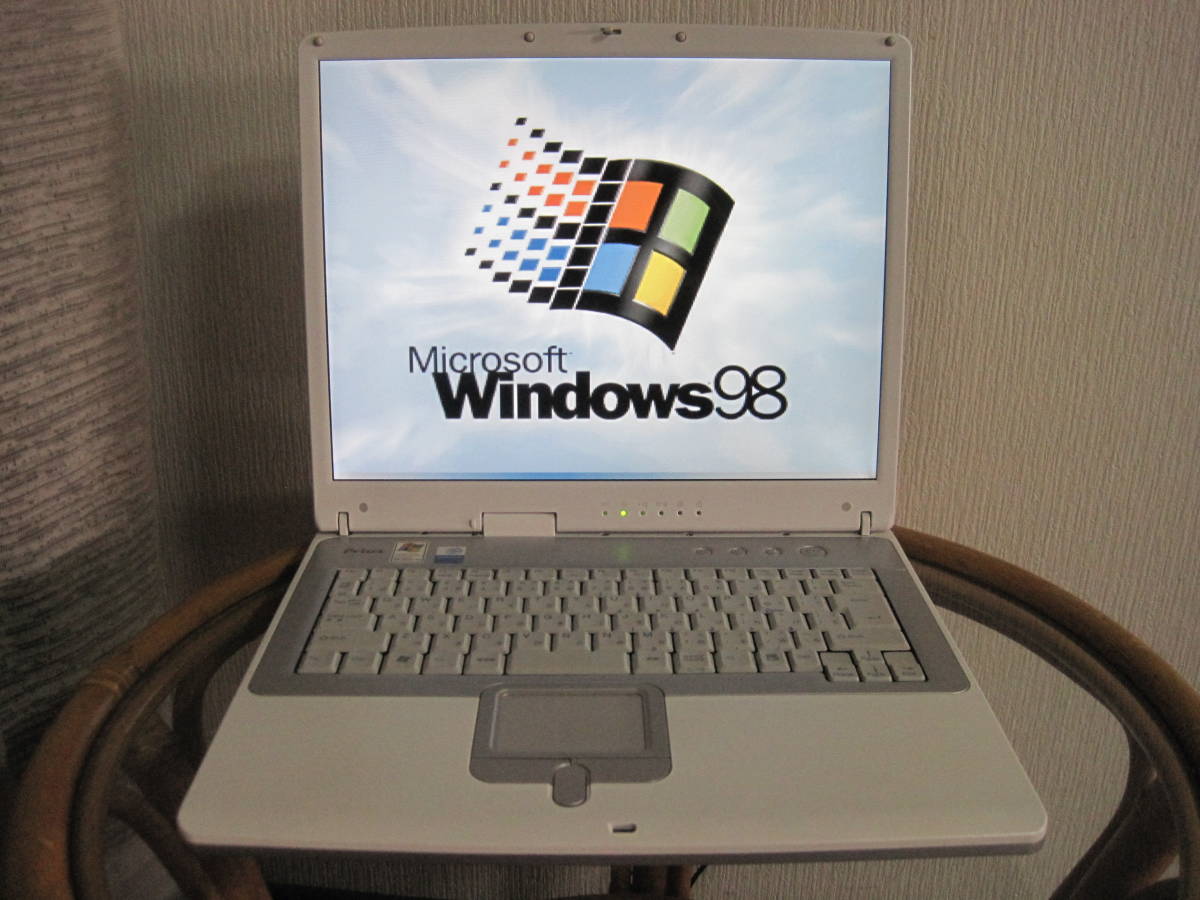 【やや傷や汚れあり】レトロゲーム向け Win 98 + XP + Macintosh + FM TOWNS + PCエンジン Prius Note 200G PCF-200G5LVPX 日立 ...