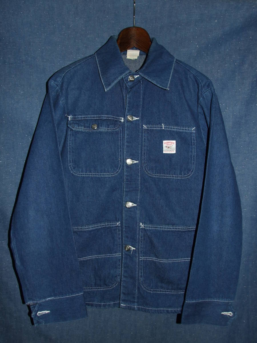 【やや傷や汚れあり】POINTER/ポインター*デニムカバーオールジャケット*USA製*size S*OLDvintage*ワークヴィンテージ*70's80'sの落札情報詳細 - ヤフオク落札 ...
