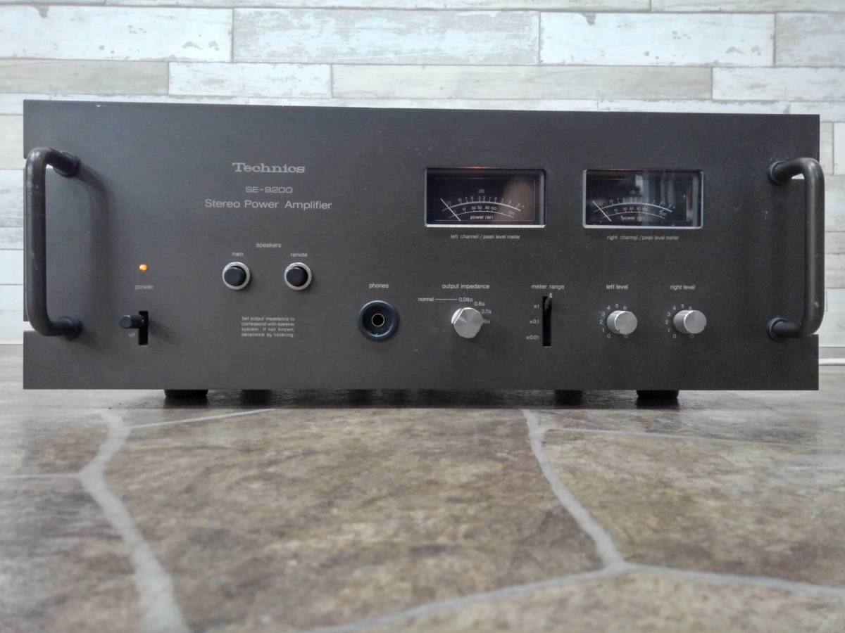 【傷や汚れあり】H253159(031)-818/TH5000 Technics SE-9200 ステレオパワーアンプ テクニクスの落札情報 ...
