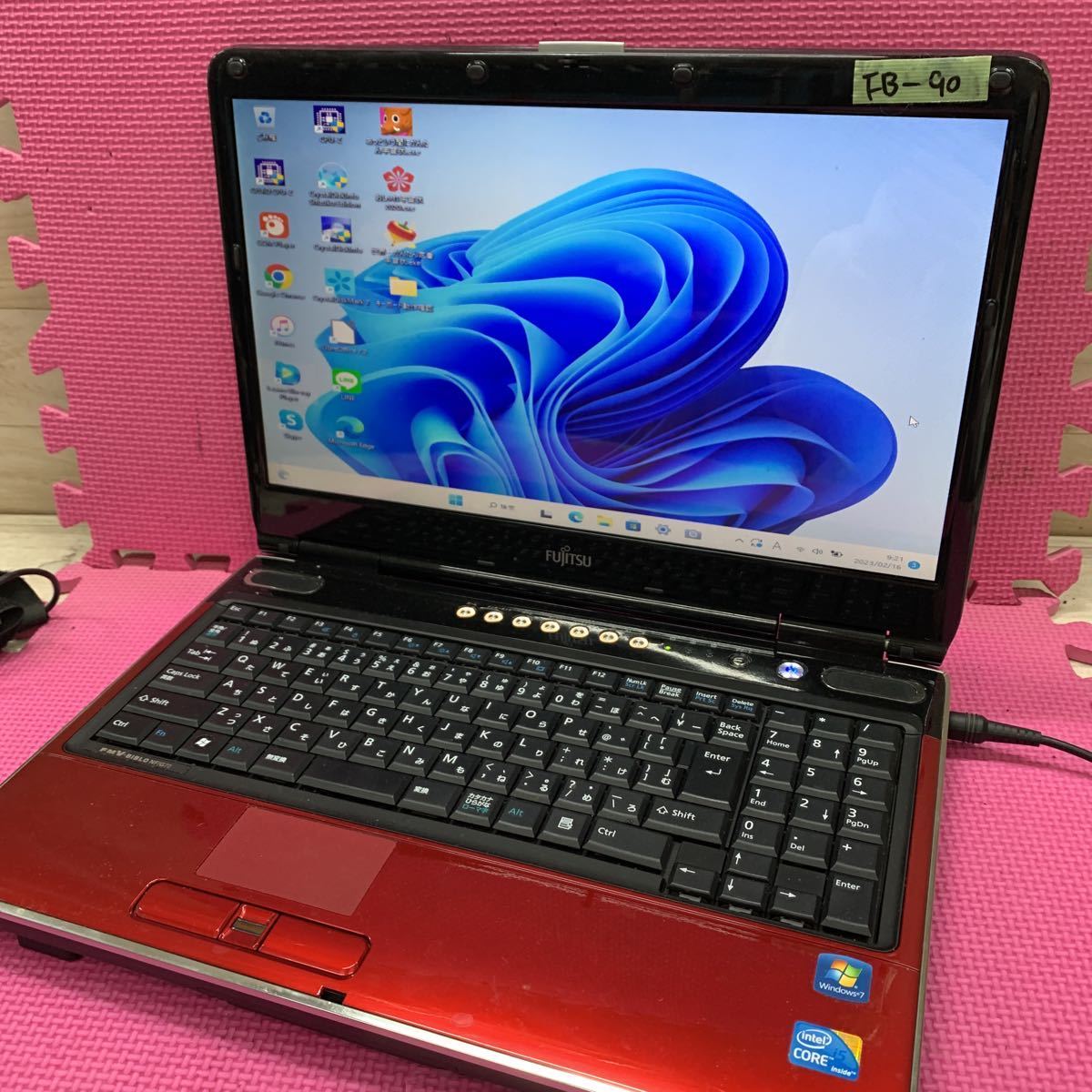 【傷や汚れあり】2258 富士通 FMV-BIBLO NF/G70 FMVNFG70R Corei5-M430 2.27GHz/4GB/500GB/ブルーレイ ...