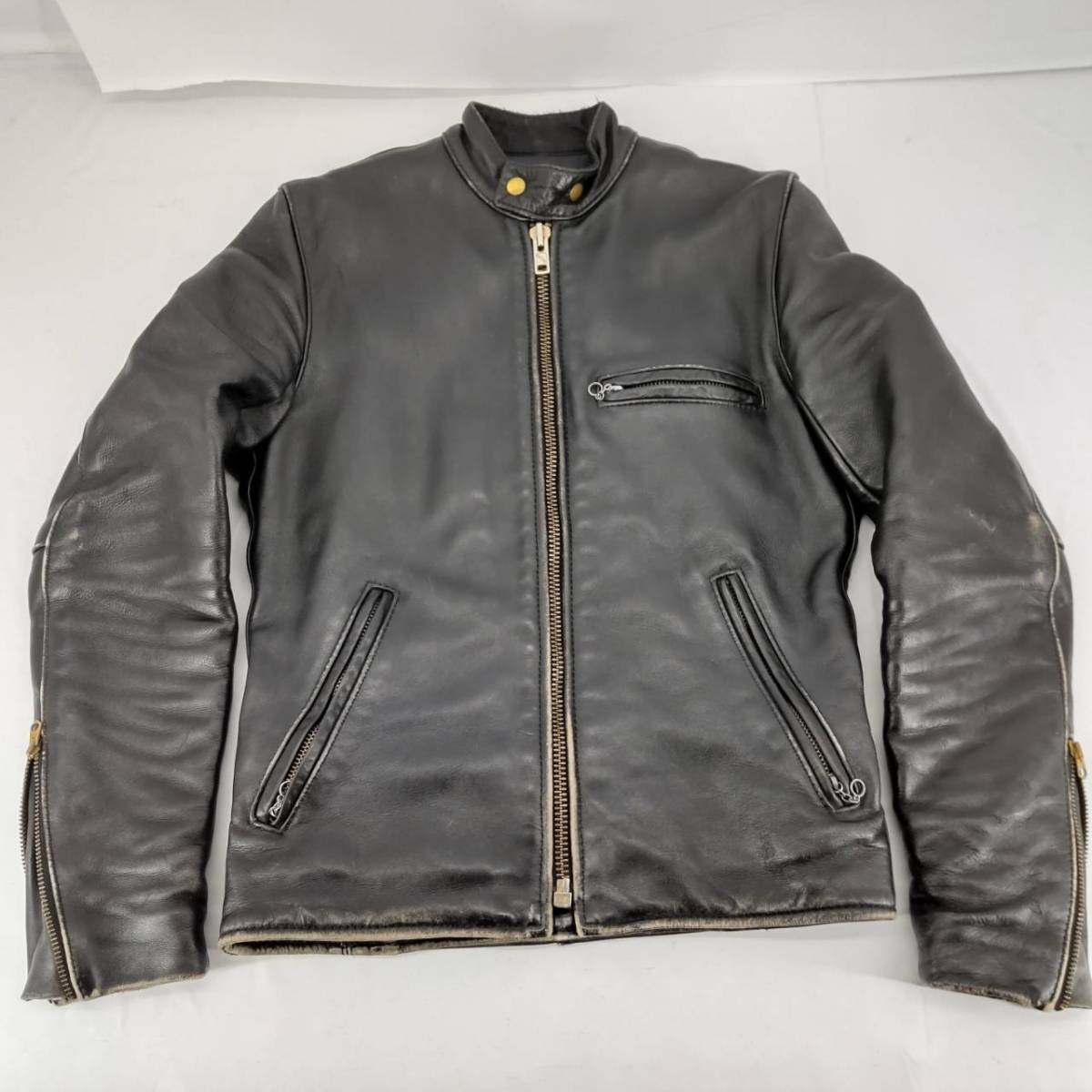 VANSON TJV 42 バンソン TJV 42 レザージャケット スタジャンタイプ チームジャケット MADE in USAの落札情報詳細 - ヤフオク落札価格検索 オークフリー