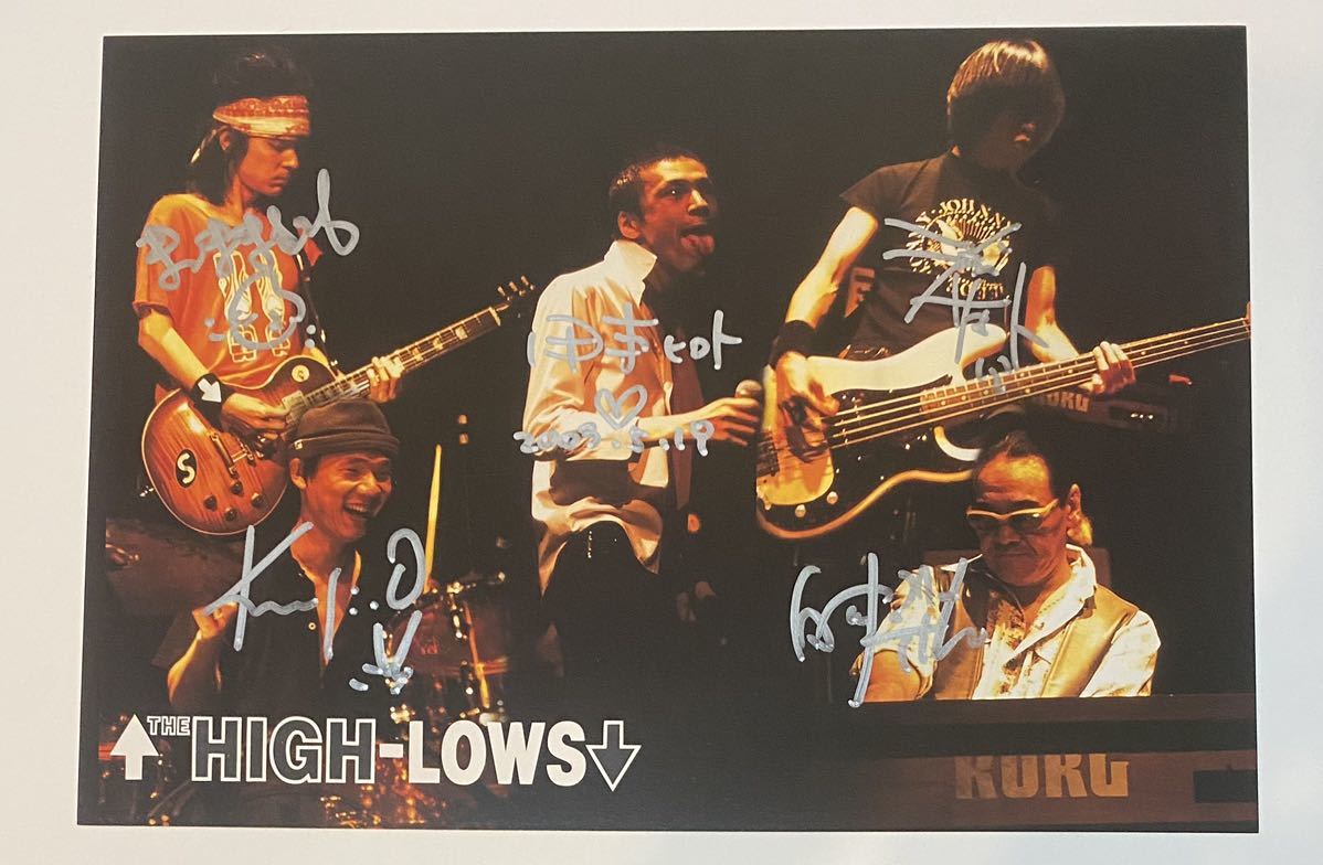 【目立った傷や汚れなし】ハイロウズ サイン THE HIGH-LOWS 甲本ヒロト 真島昌利 直筆サイン ブルーハーツ クロマニヨンズ ②の ...