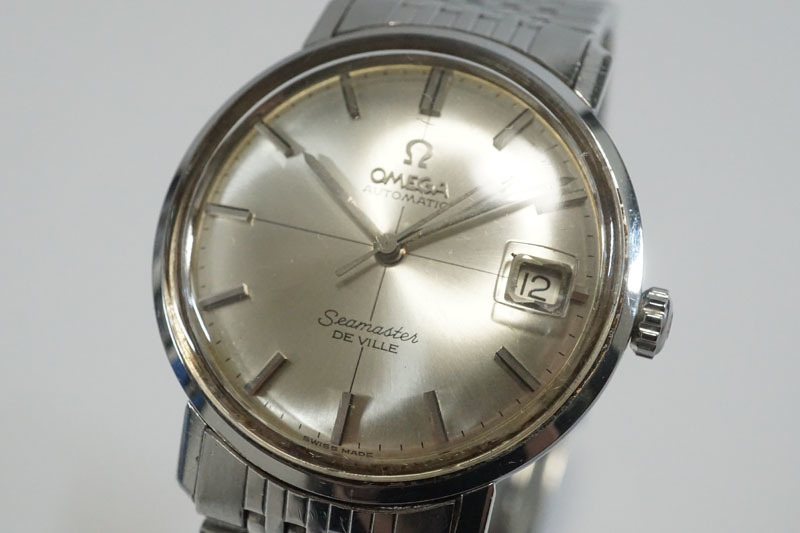 【目立った傷や汚れなし】1円~スタート【584】可動 OMEGA/オメガ Seamaster Deville シーマスター デビル ダブルネーム 自動巻 デイト メンズ腕時計 W アンティーク ...