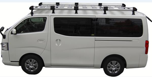 【未使用】精興工業 タフレック（TUFREQ）ルーフキャリア HF652A キャラバン NV350 （ロング.標準ルーフ）E26系 Hシリーズ 10本脚/アルミ製 の落札情報詳細 ...
