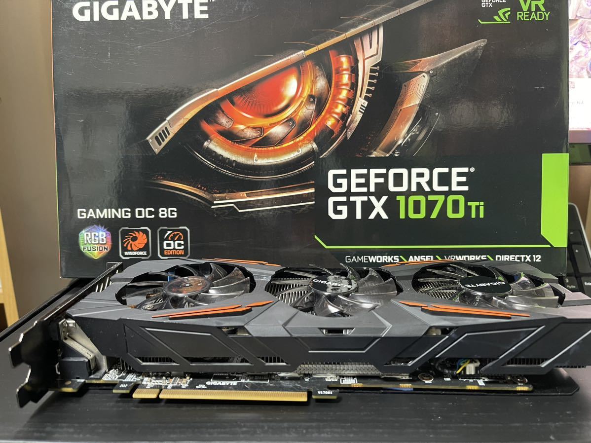 【傷や汚れあり】GIGABYTE GeForce GTX 1070Ti GAMING OC 8Gの落札情報詳細 - ヤフオク落札価格検索 オークフリー
