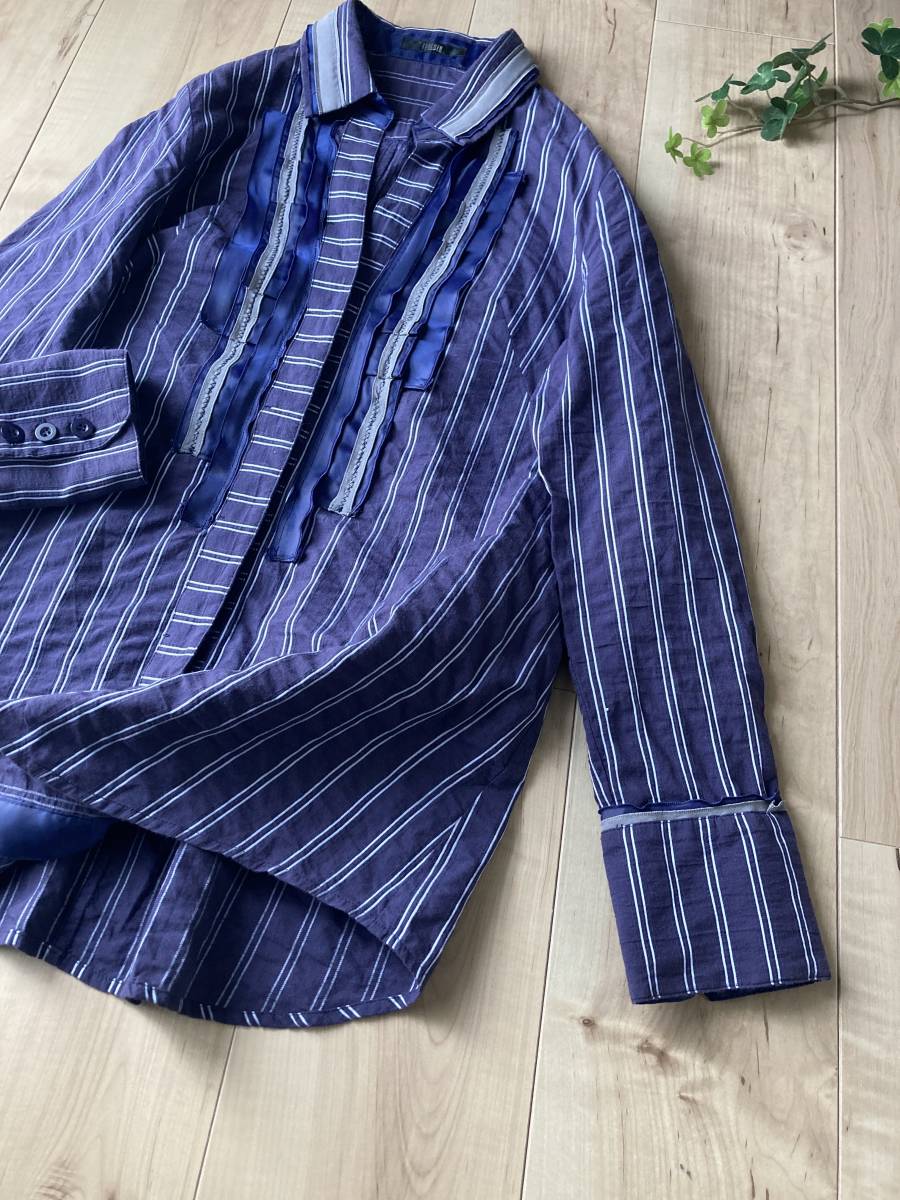 【目立った傷や汚れなし】②ジオン☆イヴィストIVISUTO☆フリル羽織オーバーシャツチュニックBL大きいサイズ42の落札情報詳細 - Yahoo!オークション落札価格検索 オークフリー