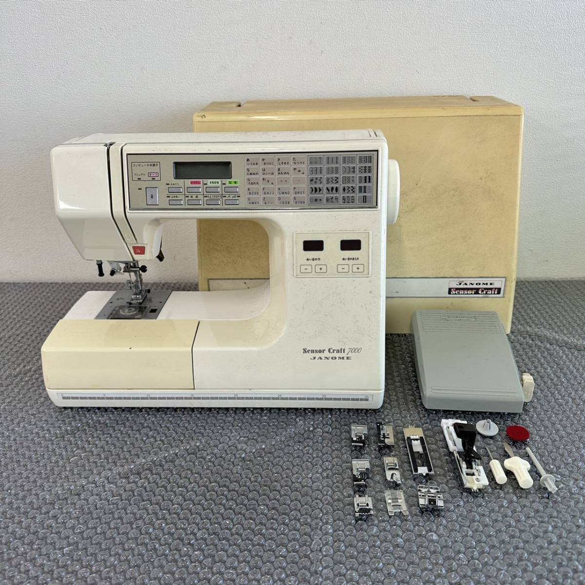 【全体的に状態が悪い】J12151(034)-608/SY3000【名古屋】ミシン JANOME ジャノメ MODEL 7000の落札情報詳細 ...