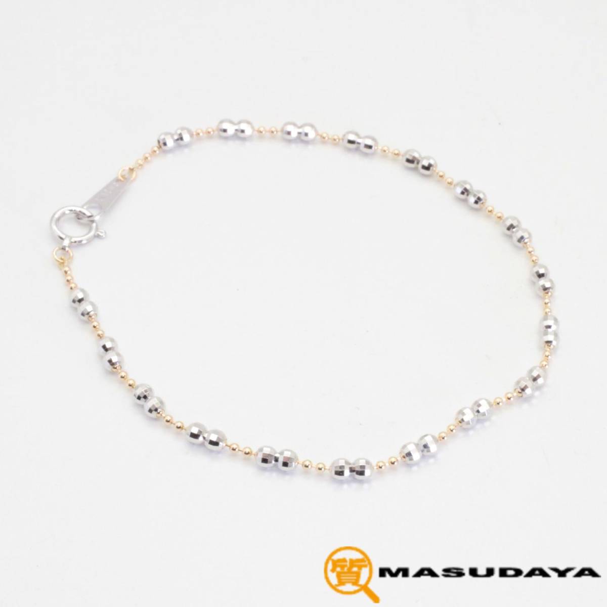 【未使用に近い】 【超美品】ミラーボール ブレスレット K18WG/K18PG/2.38g の落札情報詳細 - ヤフオク落札価格検索 オークフリー