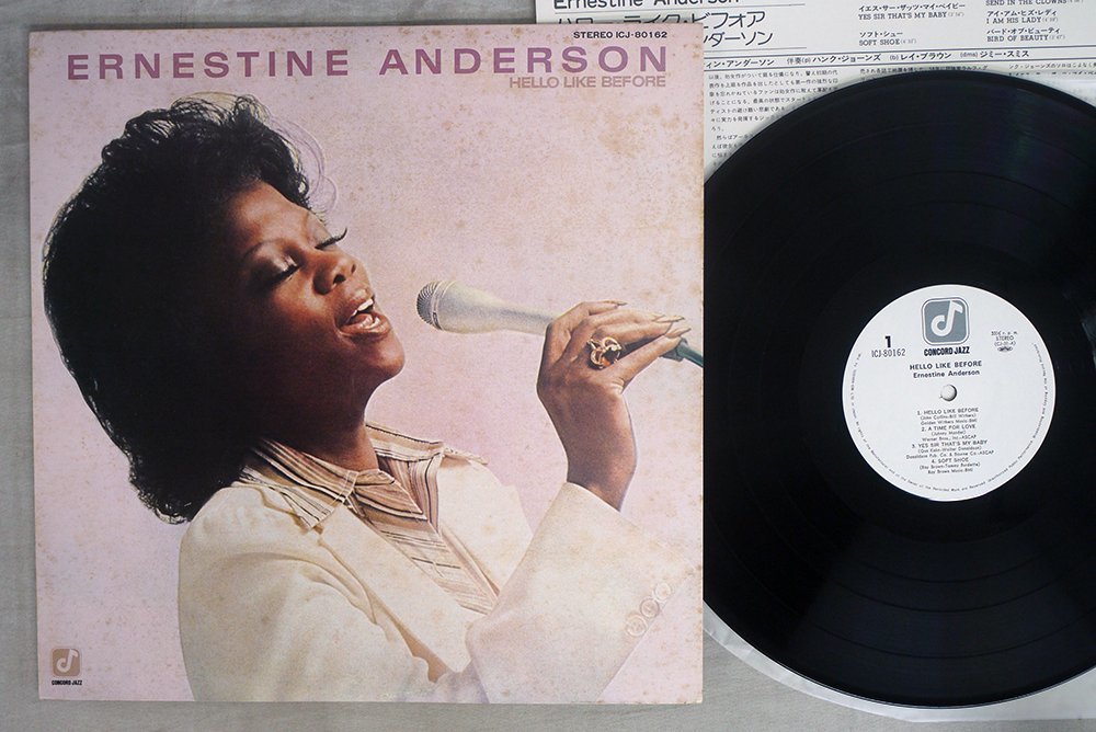 【目立った傷や汚れなし】国内盤 ERNESTINE ANDERSON/HELLO LIKE BEFORE/CONCORD JAZZ ICJ ...