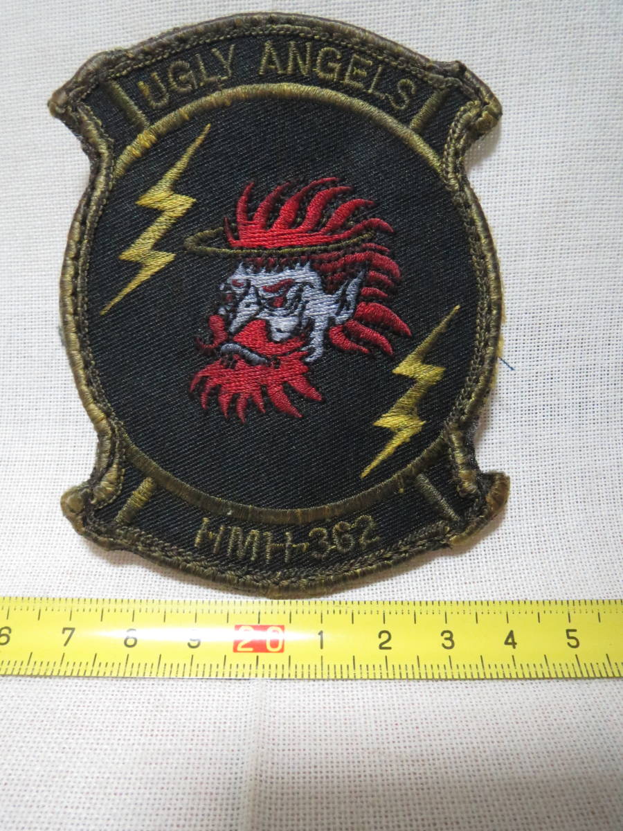 【目立った傷や汚れなし】実物 アメリカ海兵隊 USMC UGLY ANGELS よこしまな天使 HMH-362 第362海兵中型ヘリコプター ...