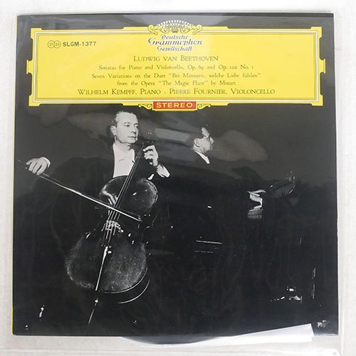 【やや傷や汚れあり】FOURNIER,KEMPFF/BEETHAVEN CELLO SONATAS NO.3&NO.4/DG SLGM ...