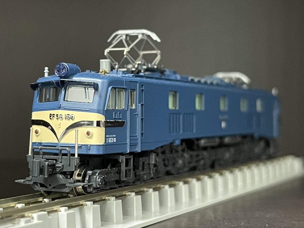 【未使用】KATO 3049-2 EF58 150 龍華 仕様 2灯化 銀河モデル ひさし 掴み棒 装備#宮原#機関区#tomix#EF66#EF65#EF81#EF15#12系#サロンカー ...
