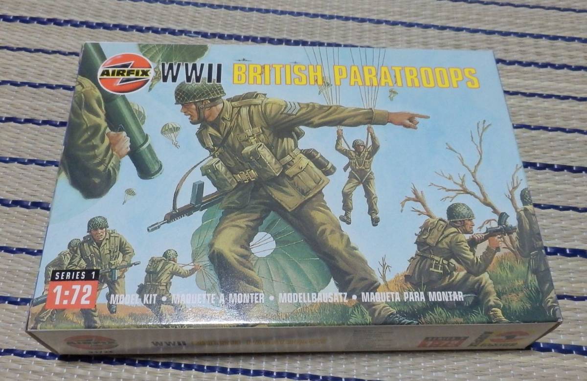 【目立った傷や汚れなし】エアフィックス Airfix 01723 1/72 WW2 British paratroops イギリス空挺部隊 ...