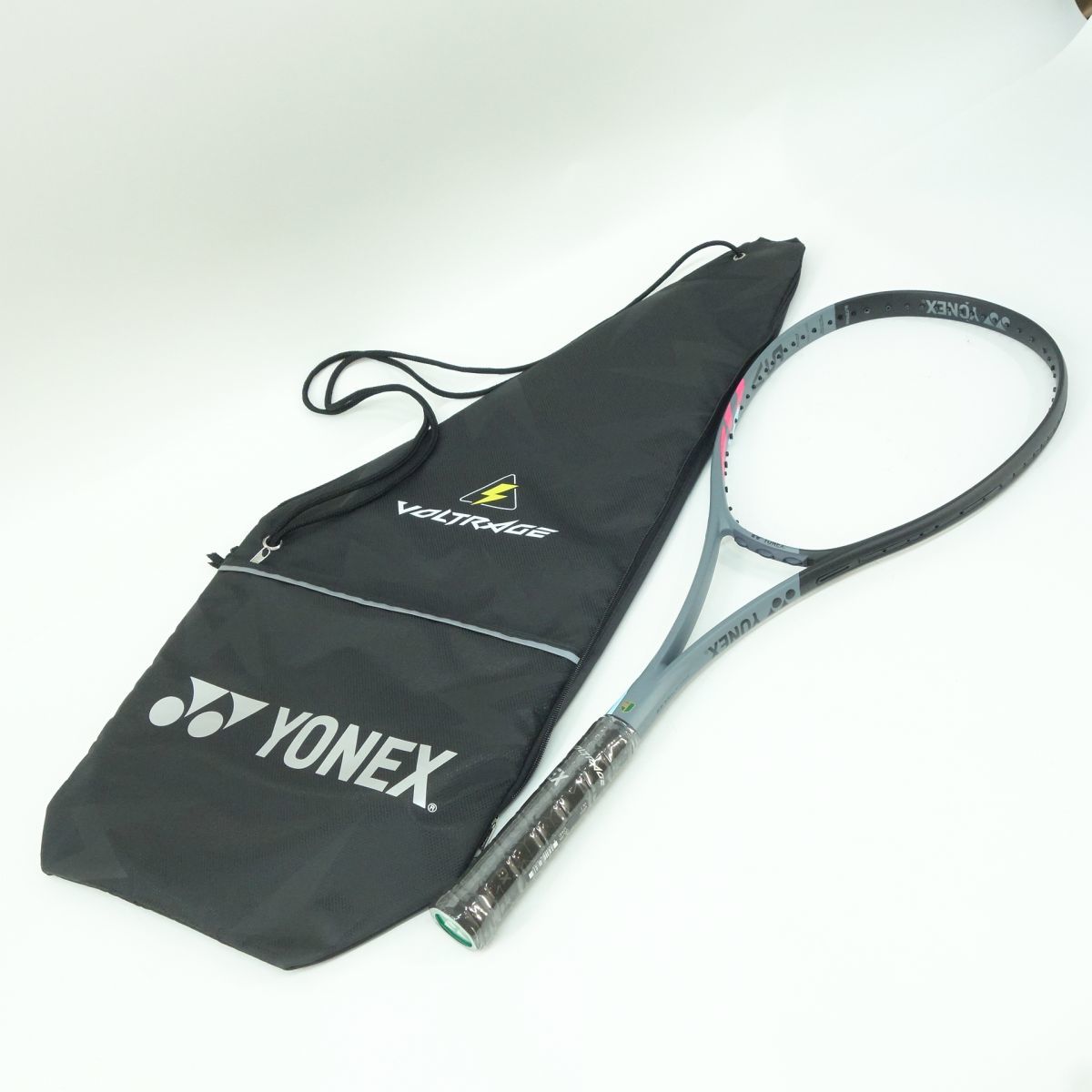 【未使用】116 【未使用】YONEX ヨネックス VOLTRAGE5V ボルトレイジ5V VR5V 244 グレー/ブラック UL1 ソフトテニス ラケット フレームの落札情報詳細 ...