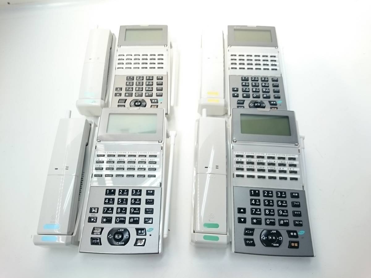 【やや傷や汚れあり】NTT ビジネスフォン NX2-(24)CCLSTEL-(1)(W) 電話機 ネットコミュニティシステムαNX 4台セット ...