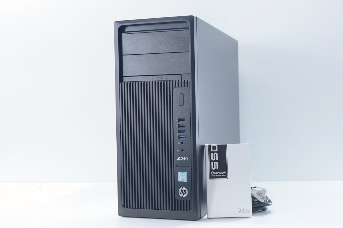 【傷や汚れあり】映像★画像 処理向 ゲーミング Quadro P600 HP Z240 Workstation★Xeon e3 1230v5 ...