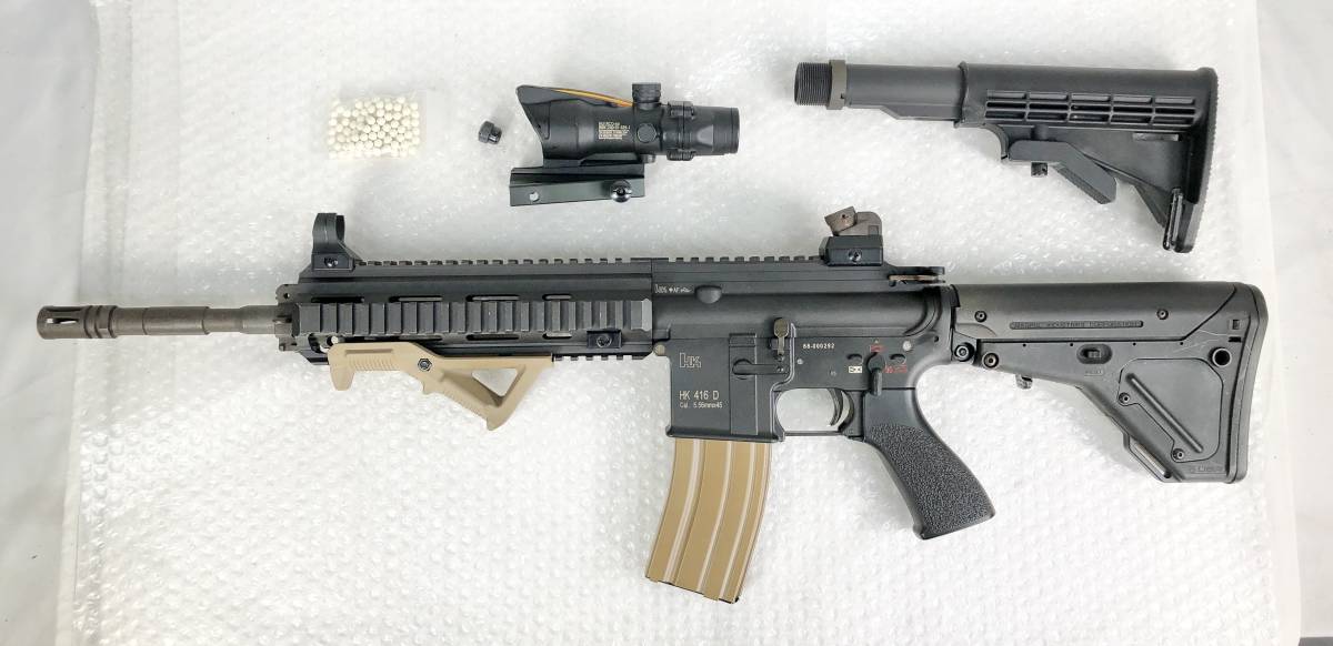 【やや傷や汚れあり】0331E【中古】東京マルイ Heckler＆Koch GmbH 次世代電動ガン HK 416 D Cal. 5.56mm×45 88-000292/TA31RCO-A4 ...