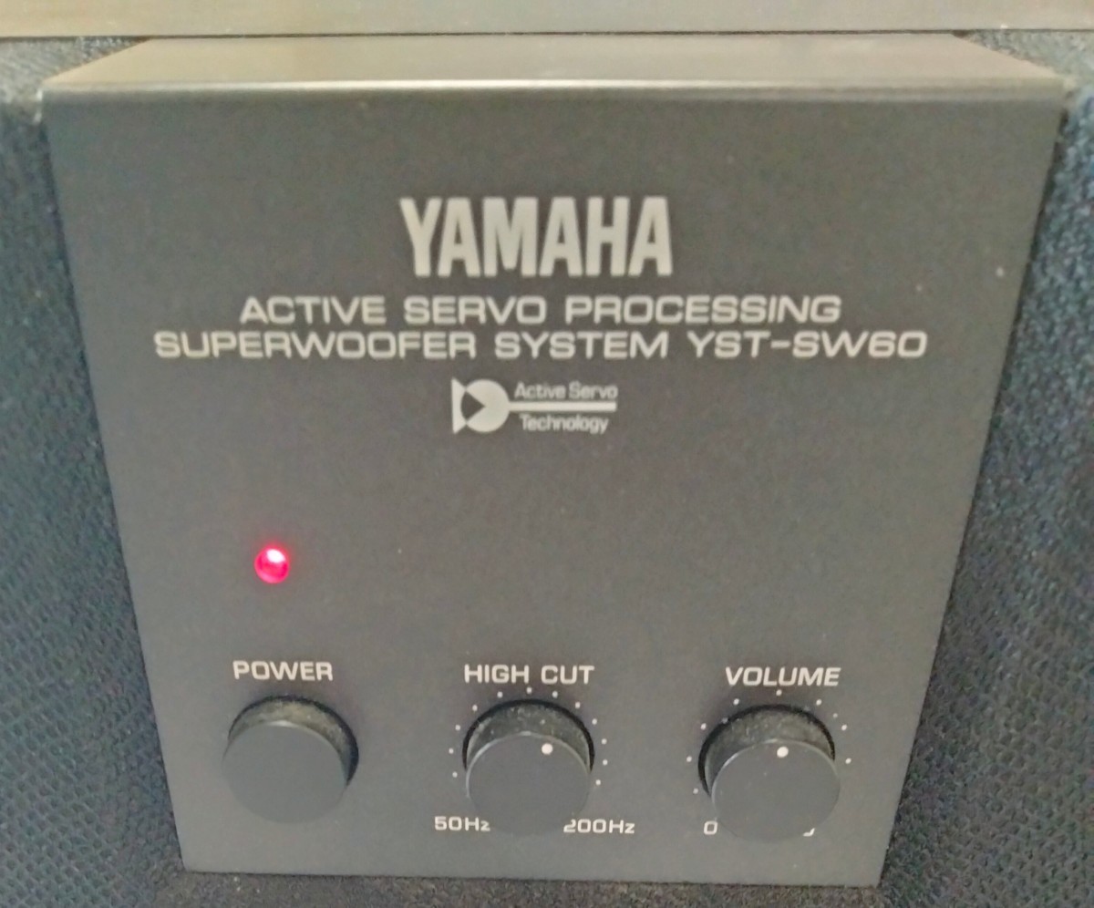【傷や汚れあり】YAMAHA ACTIVE SERVO PROCESSING SUPER WOOFER SYSTEM ヤマハ アクティブ ...