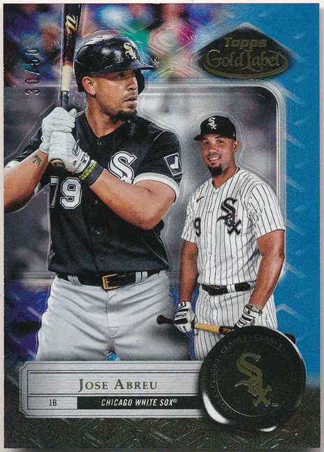 【目立った傷や汚れなし】Jose Abreu MLB 2022 Topps Gold Label Class 3 Blue Parallel ...
