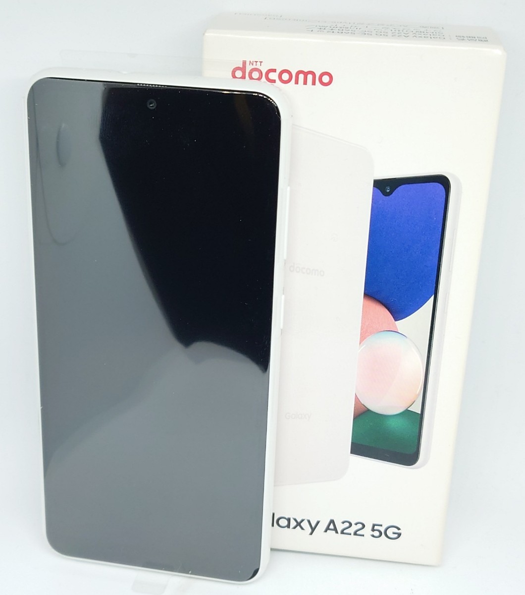 【未使用】【R1-037】 未使用 Galaxy A22 5G SC-56B 64GB docomo ギャラクシー ドコモ SIMフリー スマートフォン スマホ ホワイト アンドロイドの落札 ...