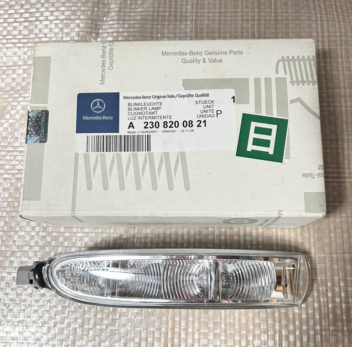 【未使用】ベンツ ドアミラーウィンカーレンズ A2308200821 右 R230 SL W209 CLK W639 V 未使用品の落札情報 ...