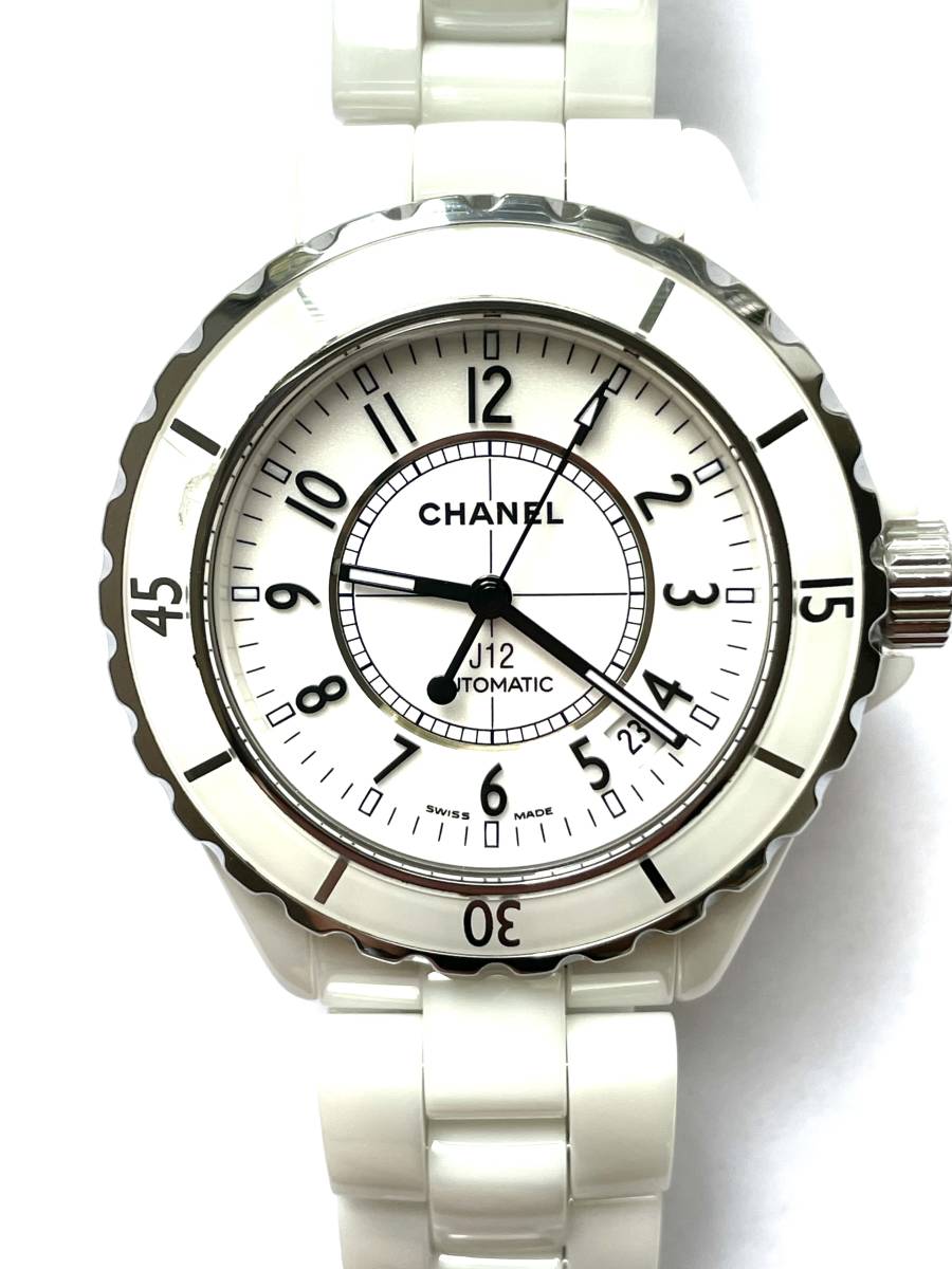 【傷や汚れあり】シャネル J12 セラミック白 自動巻き ベゼルインサート割れあり / CHANEL J12の落札情報詳細 - ヤフオク落札 ...