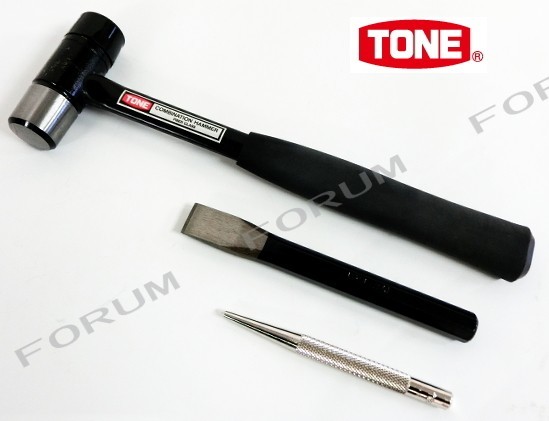 【未使用】【在庫あります】 TONE コンビネーションハンマー BHC-10 ・ センターポンチ CP125 ・ 平タガネ FC165 トネ 工具の落札情報詳細 - Yahoo!オークション ...