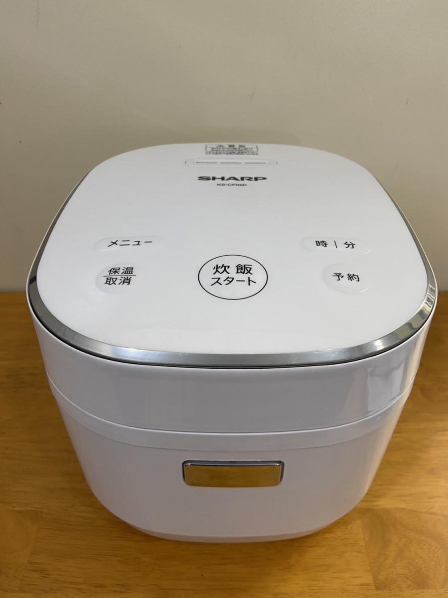 【傷や汚れあり】【3】SHARP シャープ ジャー炊飯器 KS-CF05C-W 2022年製 3合炊き 中古品 軽量カップ付き 通電確認済み の落札情報詳細 - ヤフオク落札価格検索 オークフリー