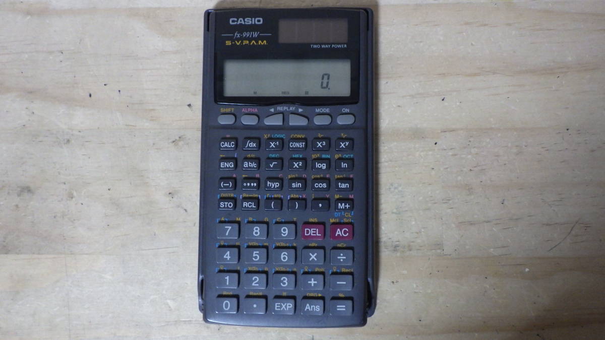 【傷や汚れあり】【B844】 CASIO カシオ fx-991W S-V.P.A.M. 関数電卓 中古の落札情報詳細 - ヤフオク落札価格検索 ...