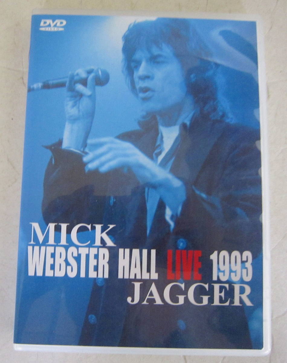 【目立った傷や汚れなし】輸入DVD ミック・ジャガー/MICK JAGGER WEBSTER HALL LIVE 1993 ローリング ...