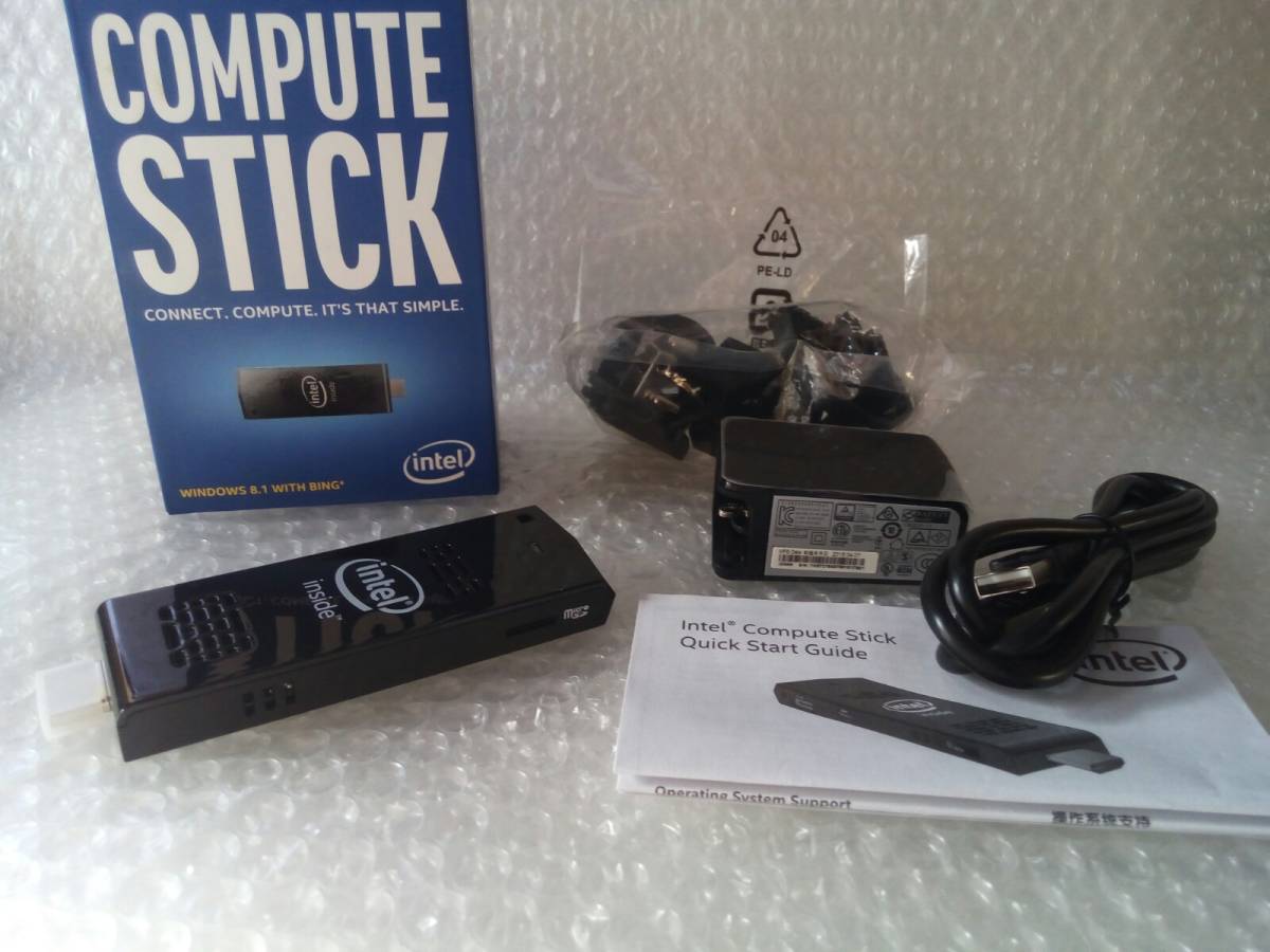 【目立った傷や汚れなし】♪ Windows 10 冷却ファン搭載 スティックPC インテル Compute Stick ...