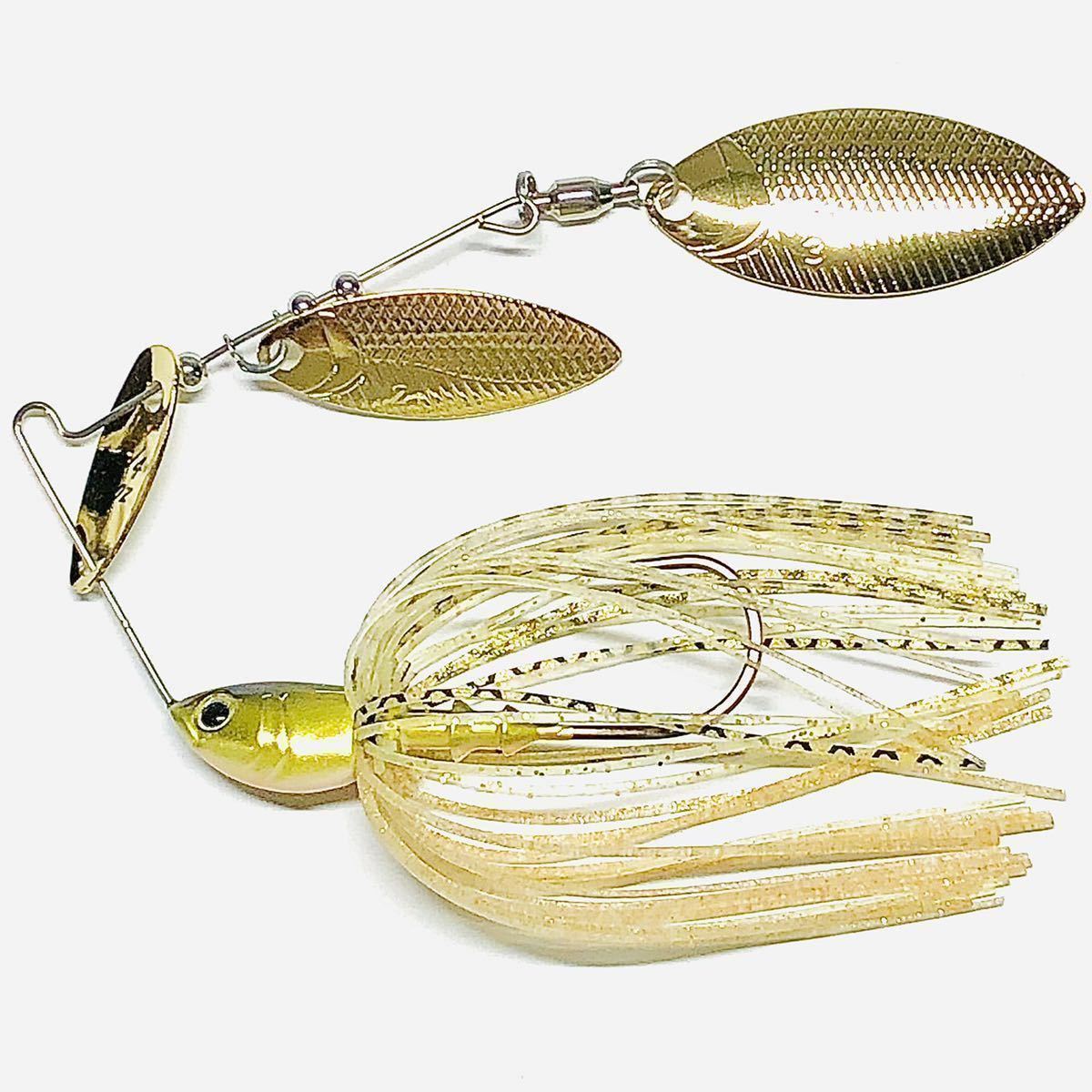 【目立った傷や汚れなし】チビーブル 1/4oz. DW #S406 ゴールデンシャイナー BOTTOMUP ボトムアップ スピナーベイト スピナベ 7g ChiBeeble 1/4oz. DW ...