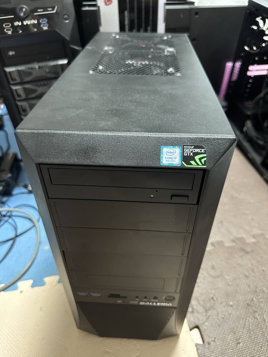 【やや傷や汚れあり】ゲーミング PC Thirdwave GALLERIA/ Intel Core i7-8700 3.20GHZ/ メモリ 16GB/SSD(NVME)256GB+HDD ...