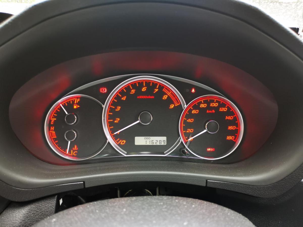 【やや傷や汚れあり】210605-WC18 平成21年 インプレッサ GH8 C型 EJ20X ターボ スピードメーター 85000FG740 ...