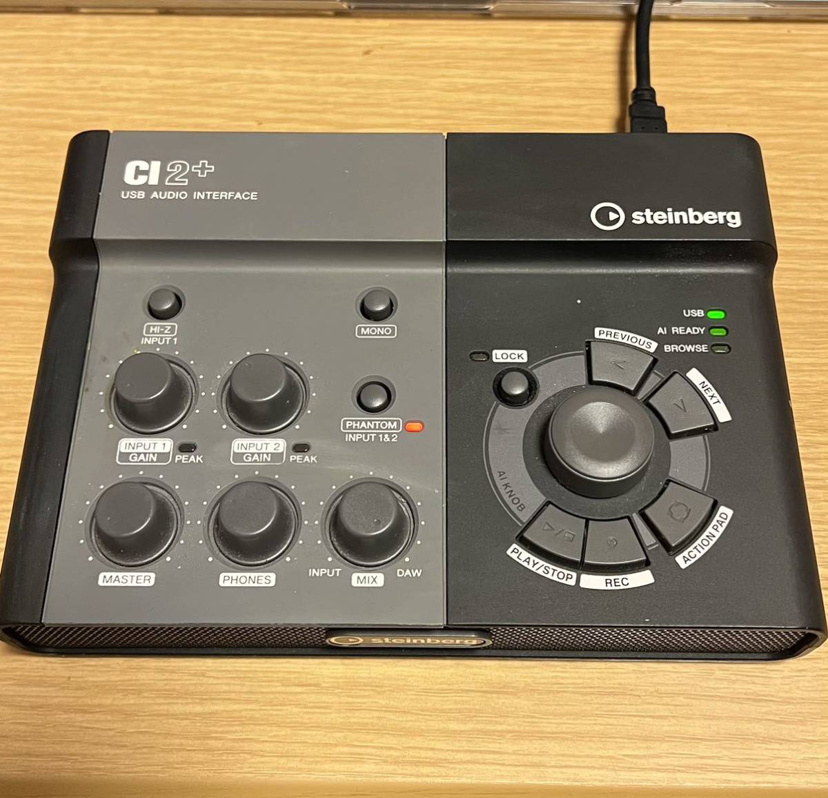 【目立った傷や汚れなし】Steinberg CI2+ USBオーディオインターフェース 完動品の落札情報詳細 - ヤフオク落札価格検索 オークフリー