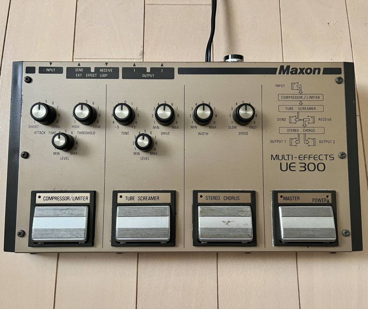 【傷や汚れあり】Maxon UE300 Tube Screamer マルチエフェクター TS-9 CS-9 CP-9 UE-300 マクソンの ...